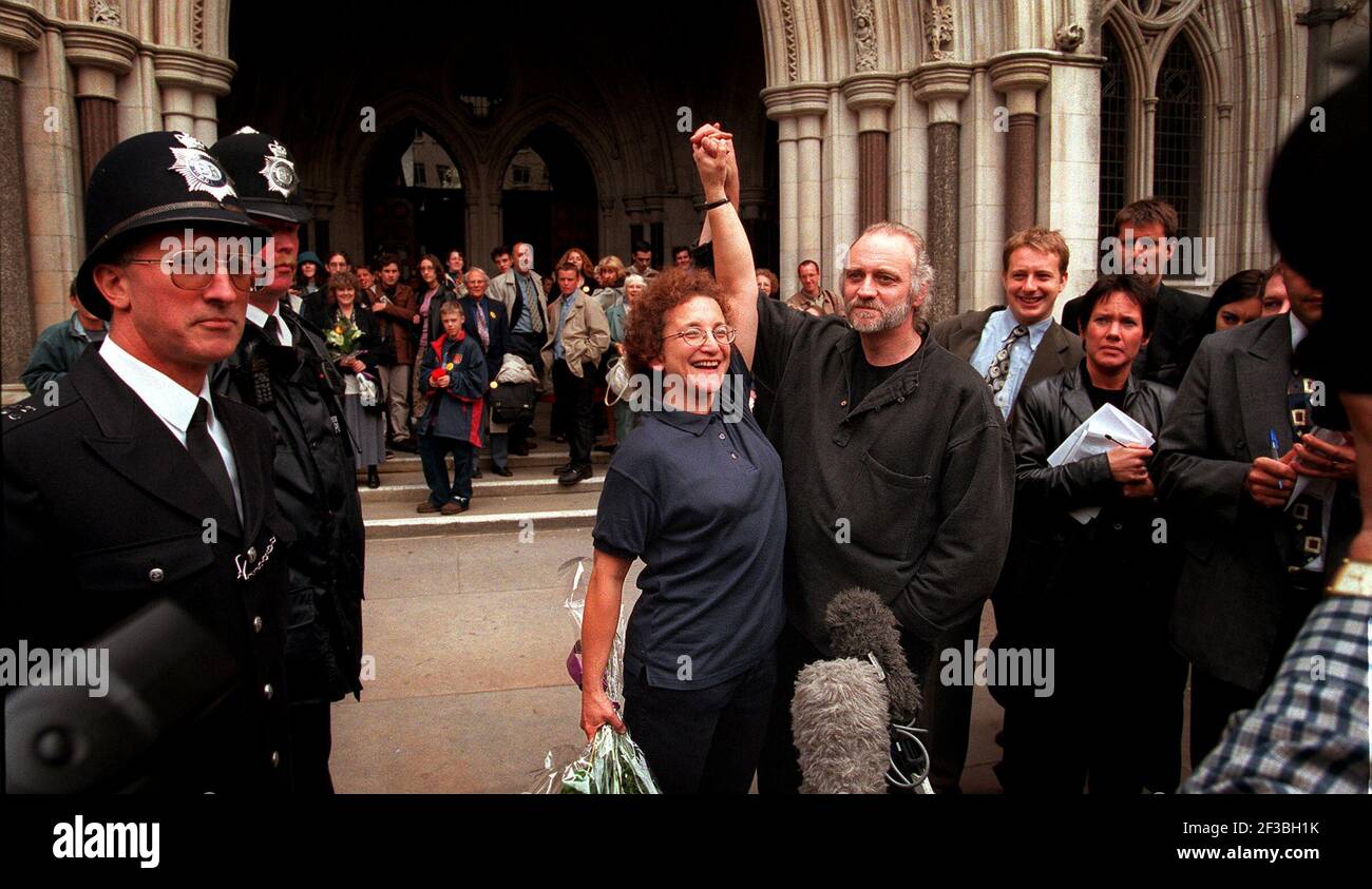 The Cambridge Two outside the The High Court July 2000 with family and ...