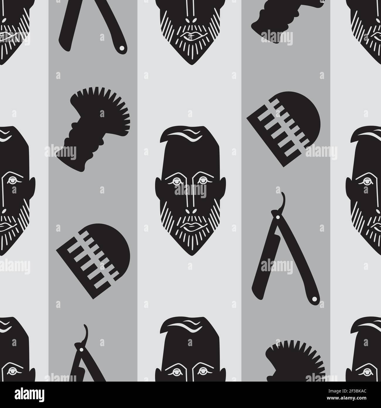 Man shaving head Stock Vector Images - Alamy