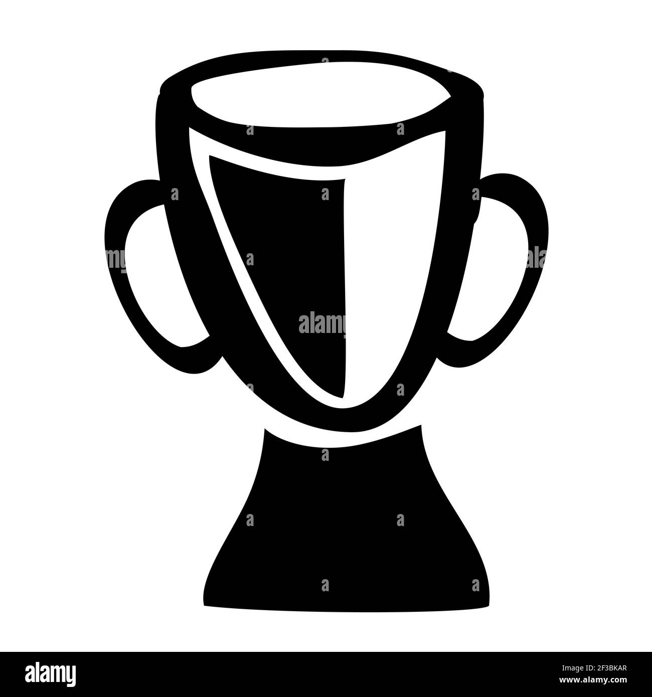 Vector hand draw sketch, 3 trophy, isolated on white Stock Vector Image ...