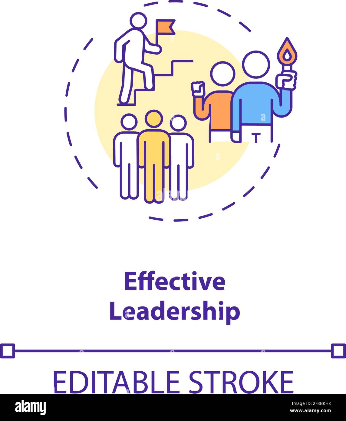 Effective leadership concept icon Stock Vector Image & Art - Alamy