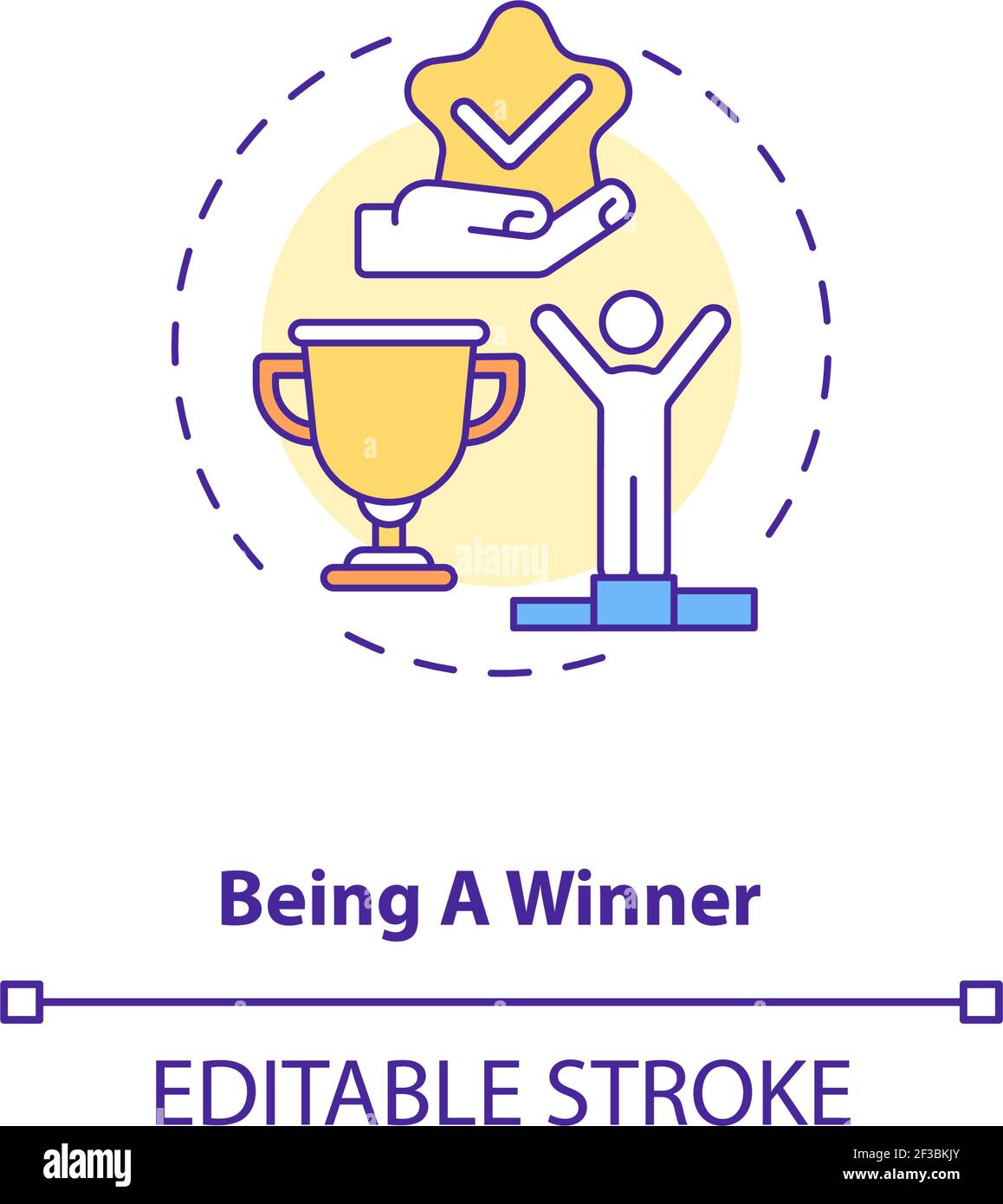 Being winner concept icon Stock Vector Image & Art - Alamy