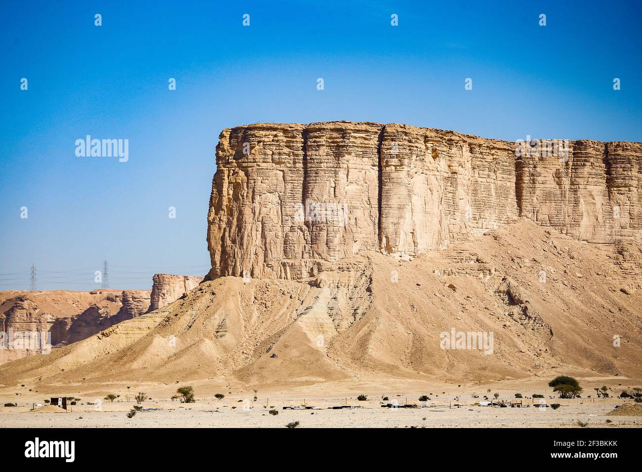 Landscape at the arrival of the Dakar 2020, in Qiddiya, Saudi Arabia ...