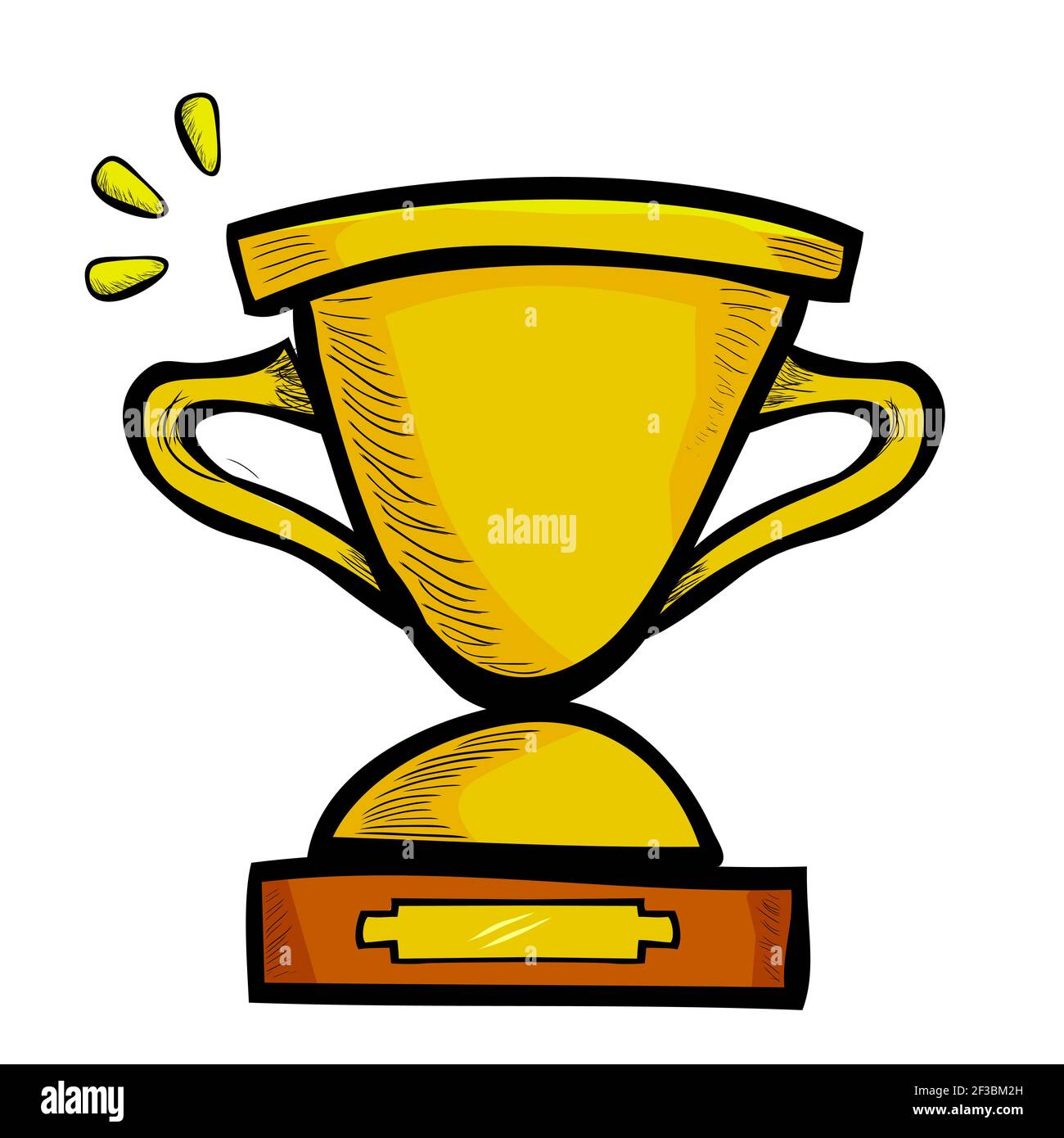 Doodle outline trophy cup Cut Out Stock Images & Pictures - Alamy