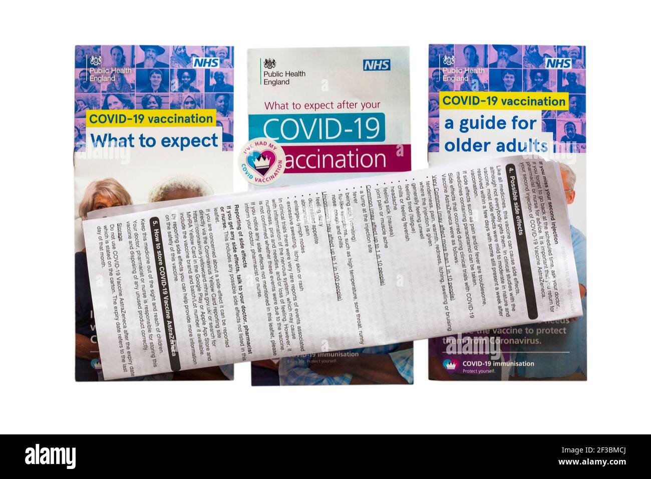 Covid-19 Vaccination information leaflets from NHS with AstraZeneca ...