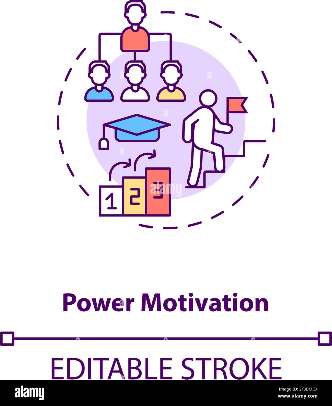 Power motivation concept icon Stock Vector Image & Art - Alamy