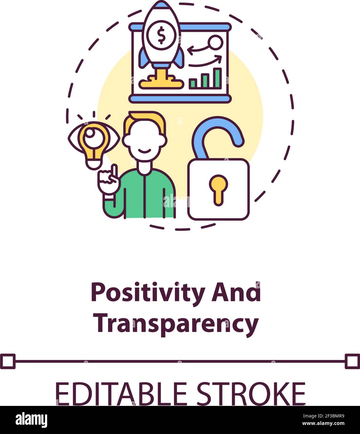 Transparency metaphor Stock Vector Images - Alamy