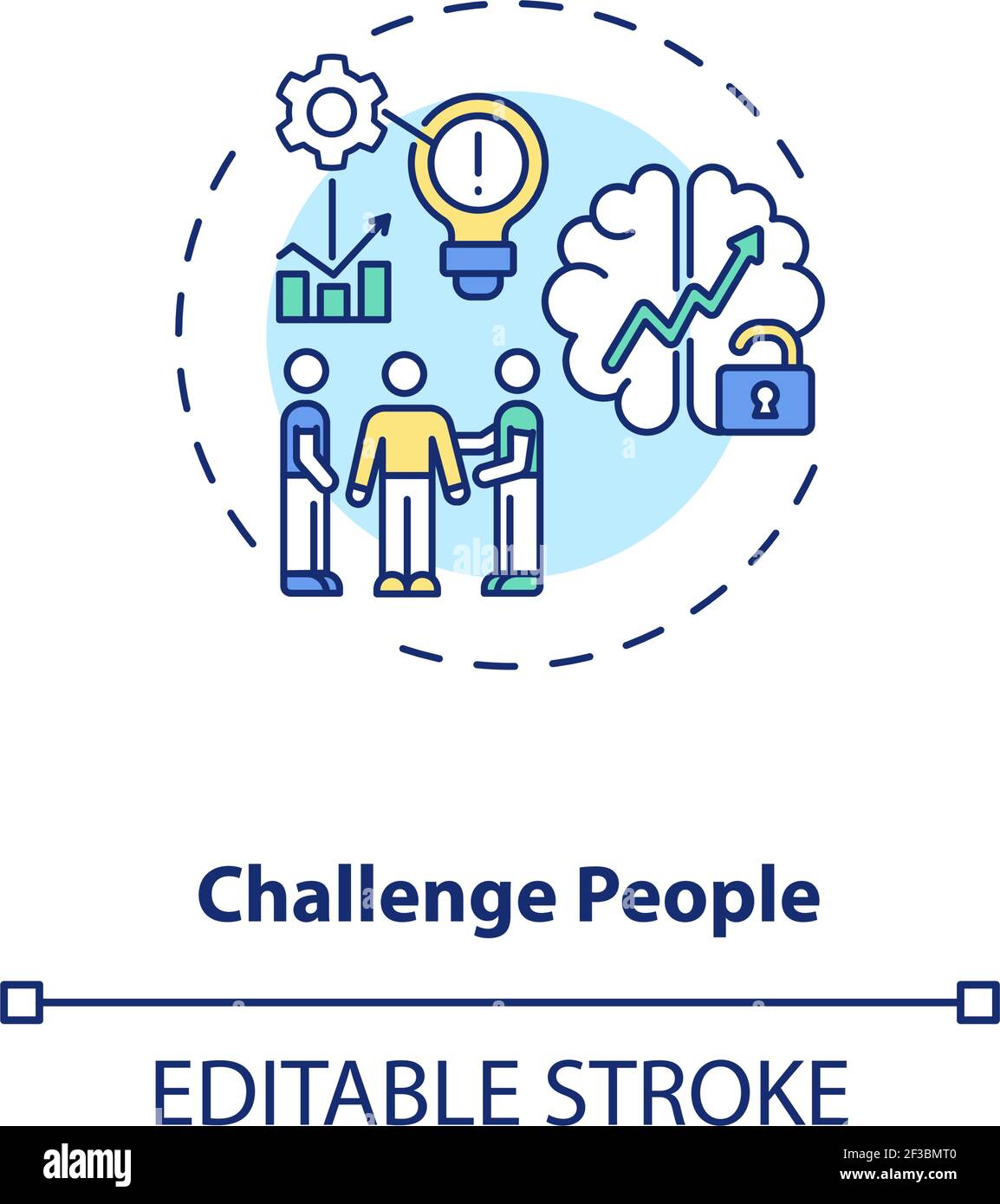 Challenge people concept icon Stock Vector Image & Art - Alamy