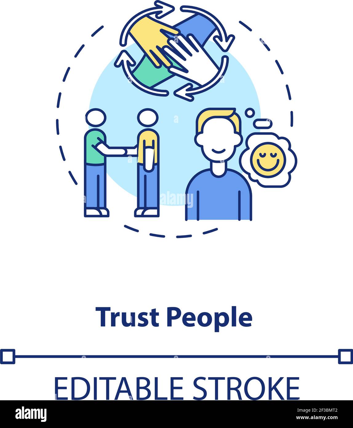 Trust people concept icon Stock Vector Image & Art - Alamy