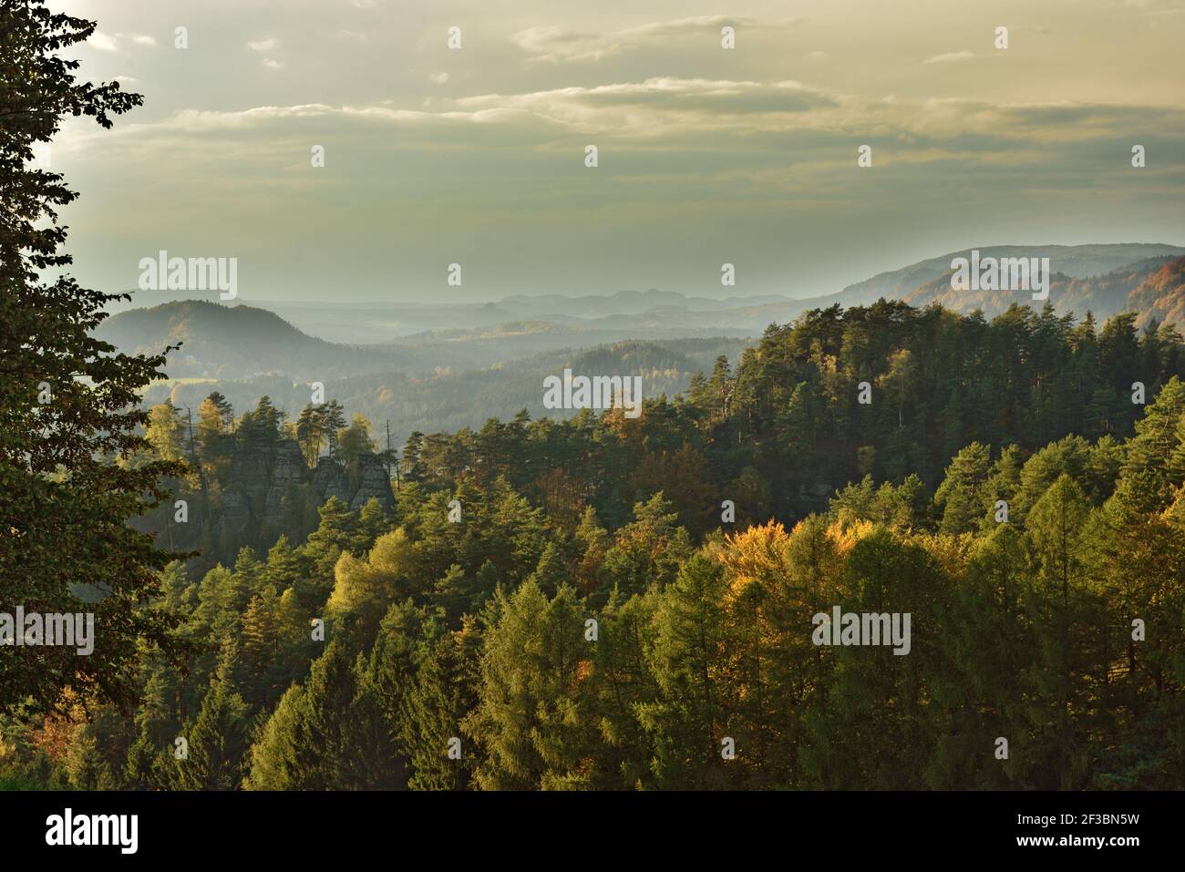 Beautiful autumn landscape in Europe Stock Photo - Alamy