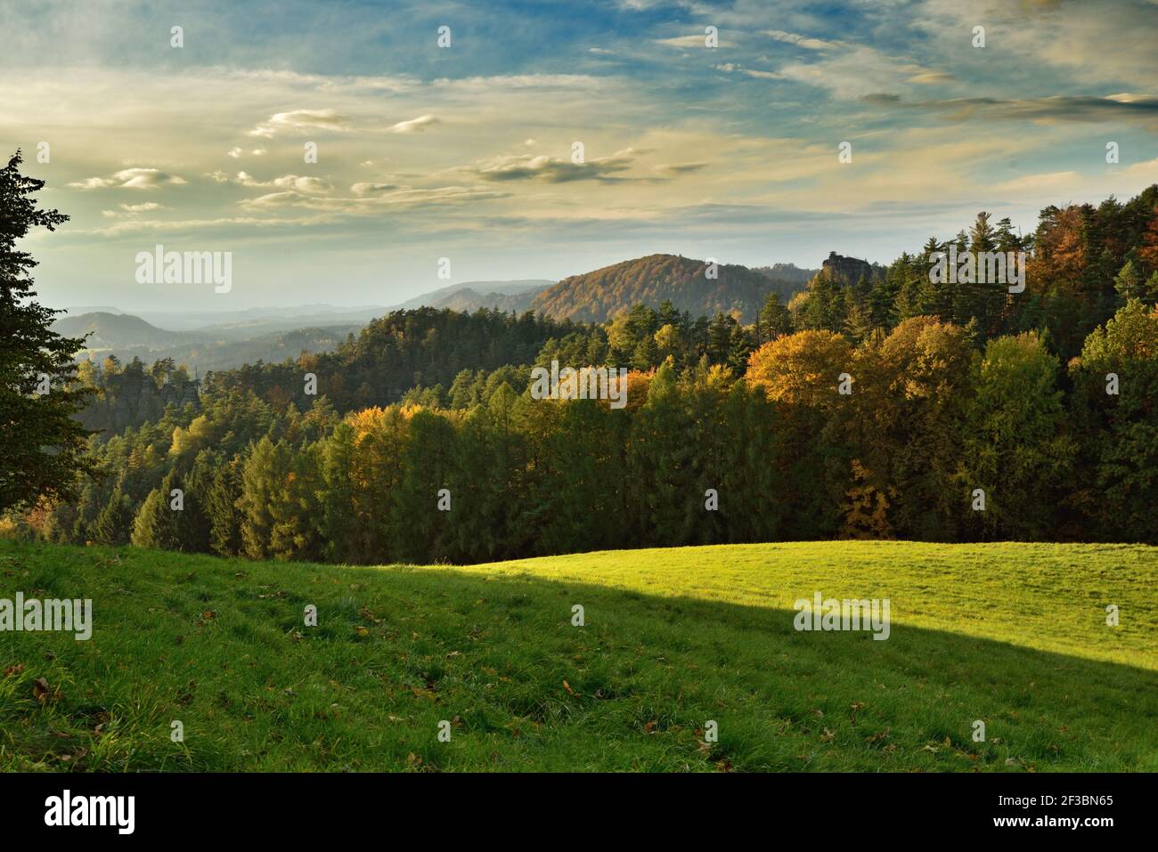 Beautiful autumn landscape in Europe Stock Photo - Alamy