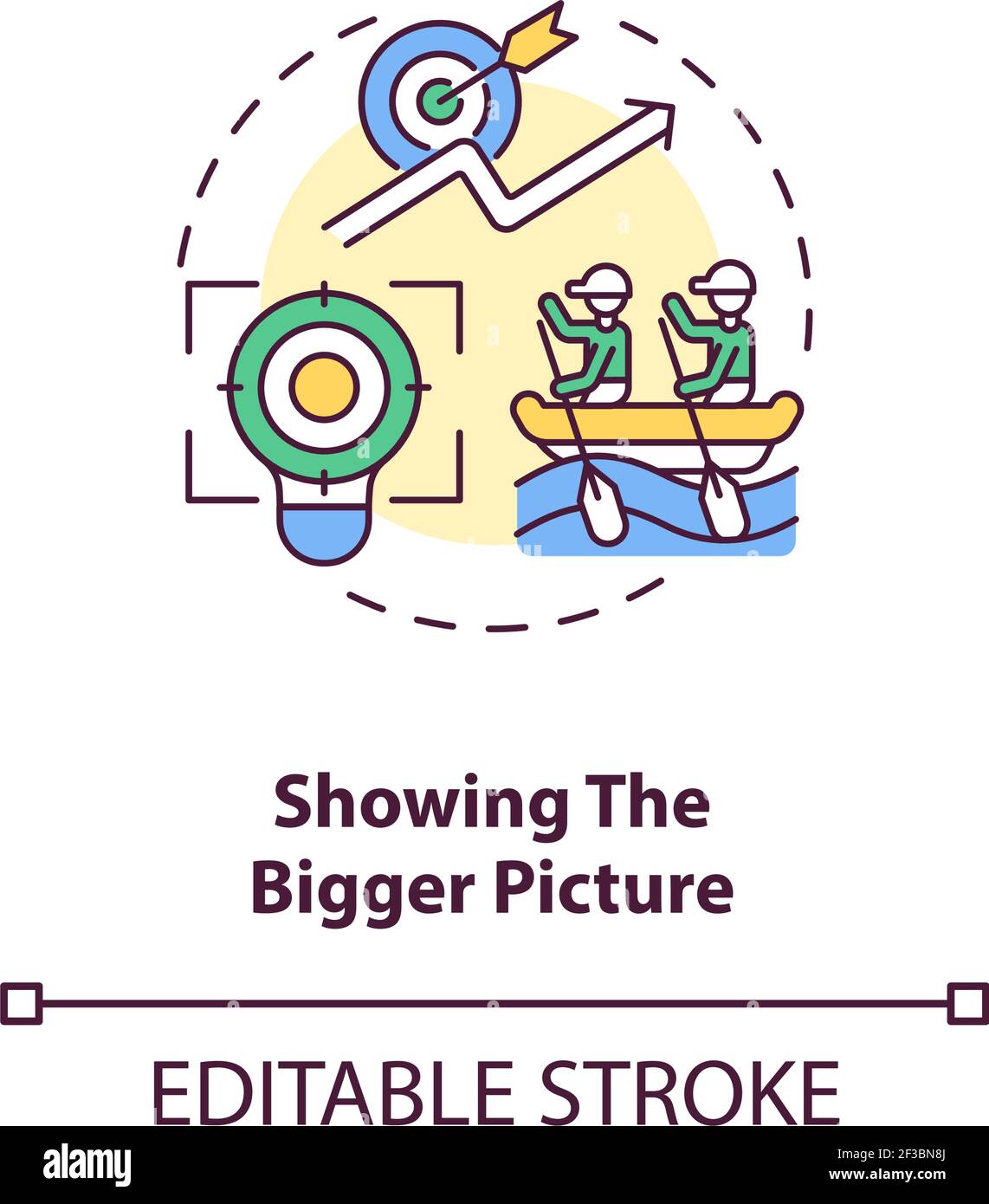 Showing bigger picture concept icon Stock Vector Image & Art - Alamy