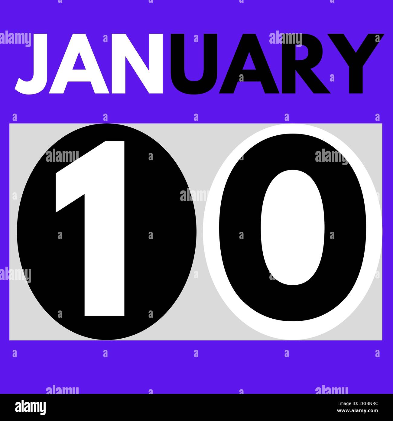 10 january calendar icon hi-res stock photography and images - Alamy