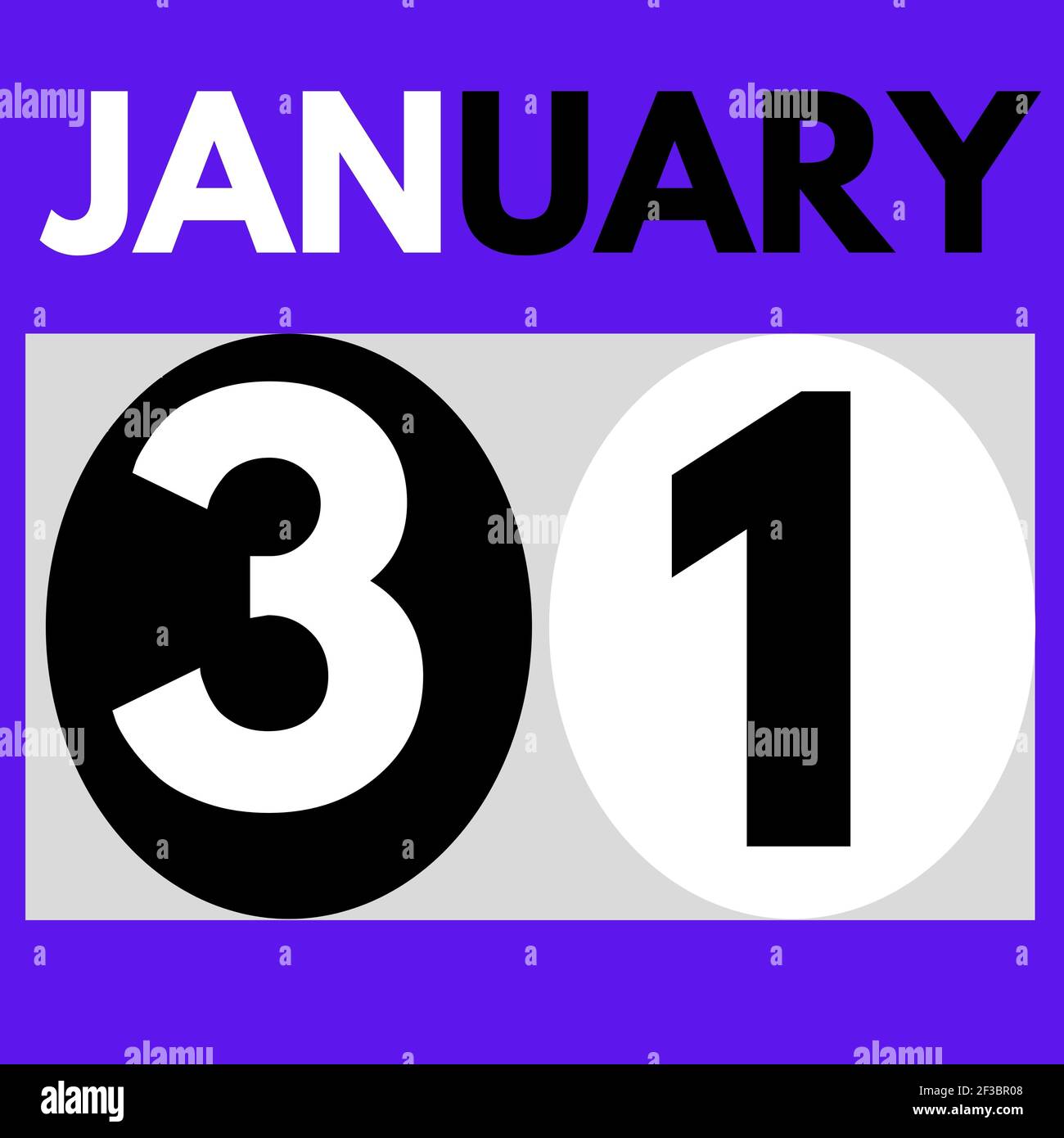 January 31 . Modern daily calendar icon .date ,day, month .calendar for ...