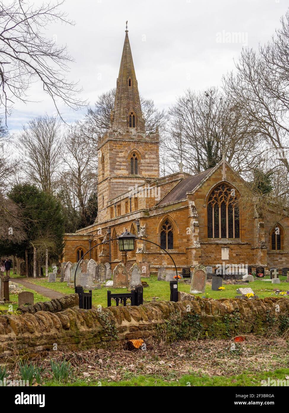 Exterior of the church of St Michael and All Angels in the village of ...