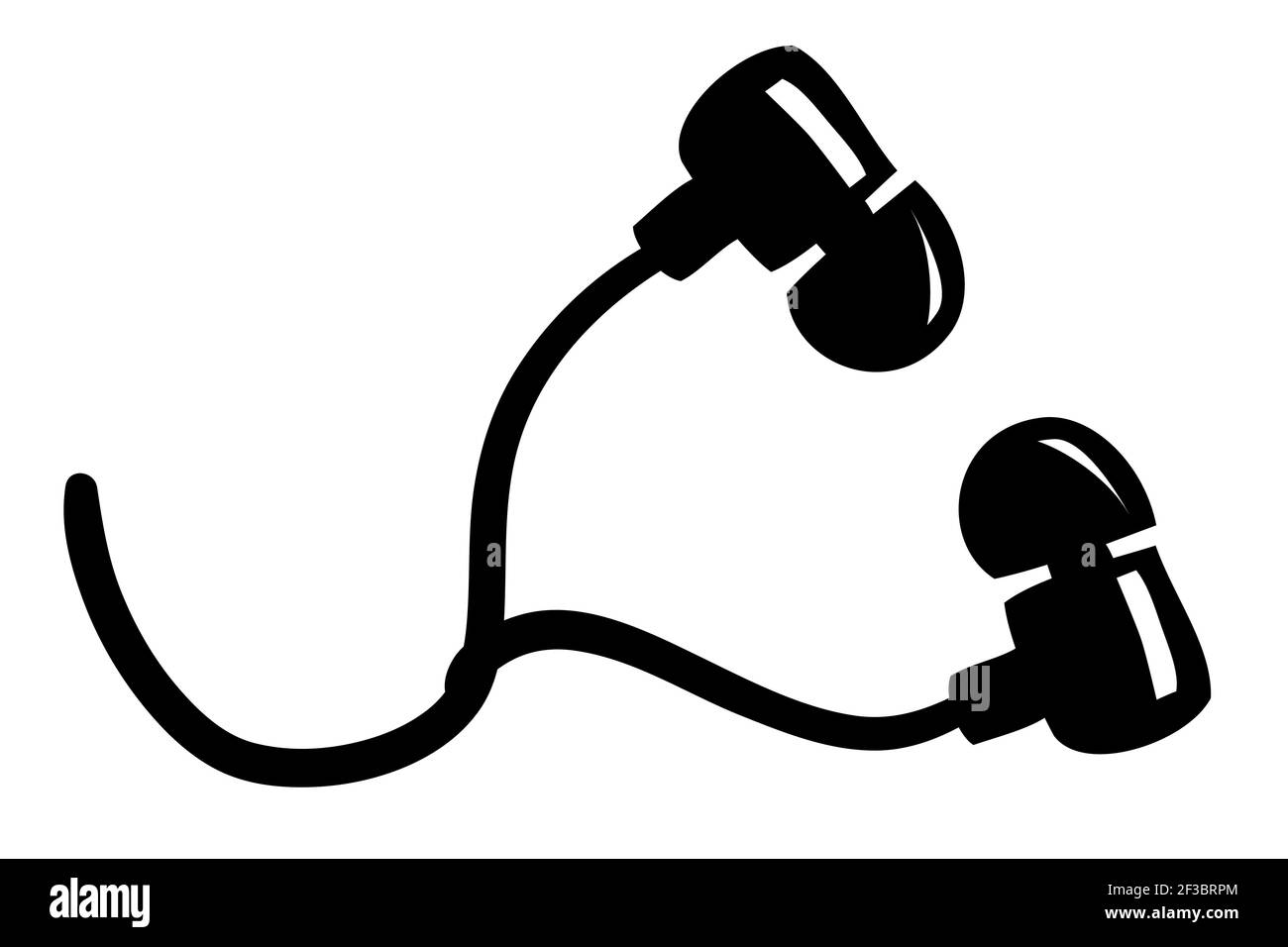 Wired Earphone, Simple Doodle Hand Draw Sketch Stock Vector Image & Art ...