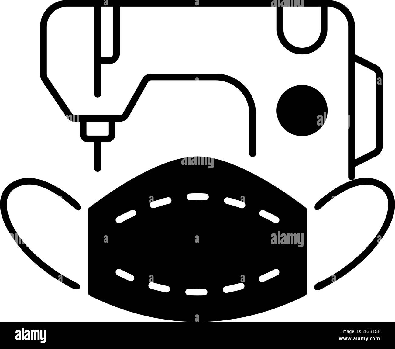 Custom face masks black linear icon Stock Vector Image & Art - Alamy