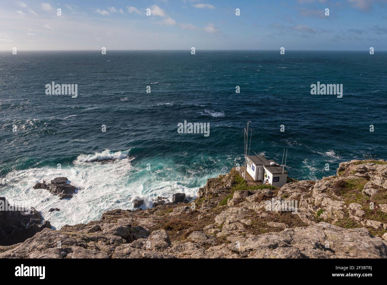 National Coastwatch station, Cape Cornwall, West Penwith, Cornwall, UK ...