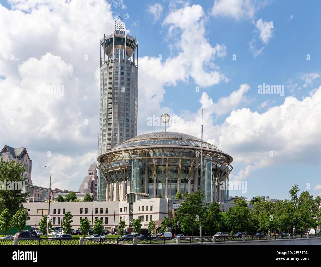 Concert hall House of Music on the banks of the Moscow river. Moscow ...