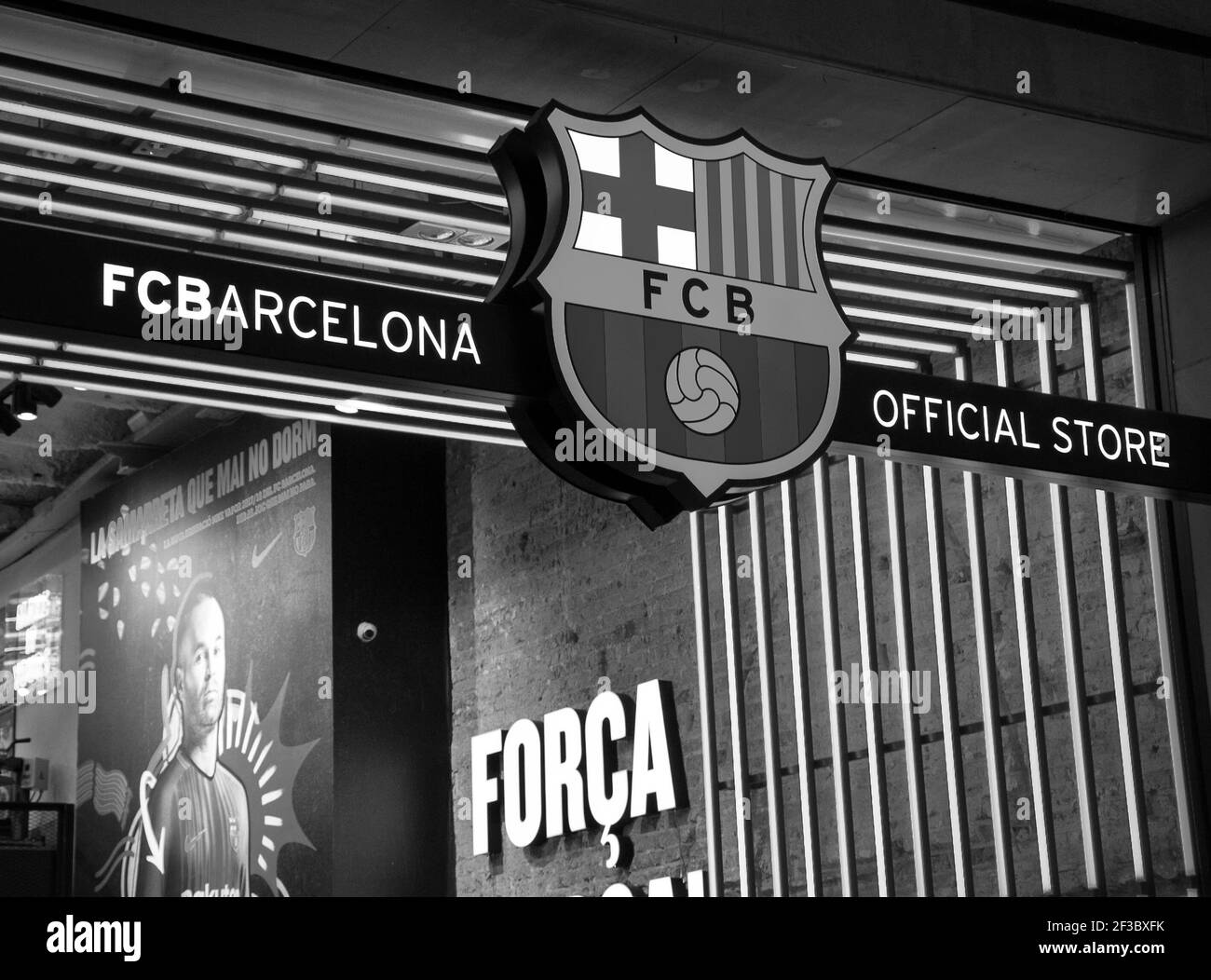 Fc barcelona logo Black and White Stock Photos & Images - Alamy