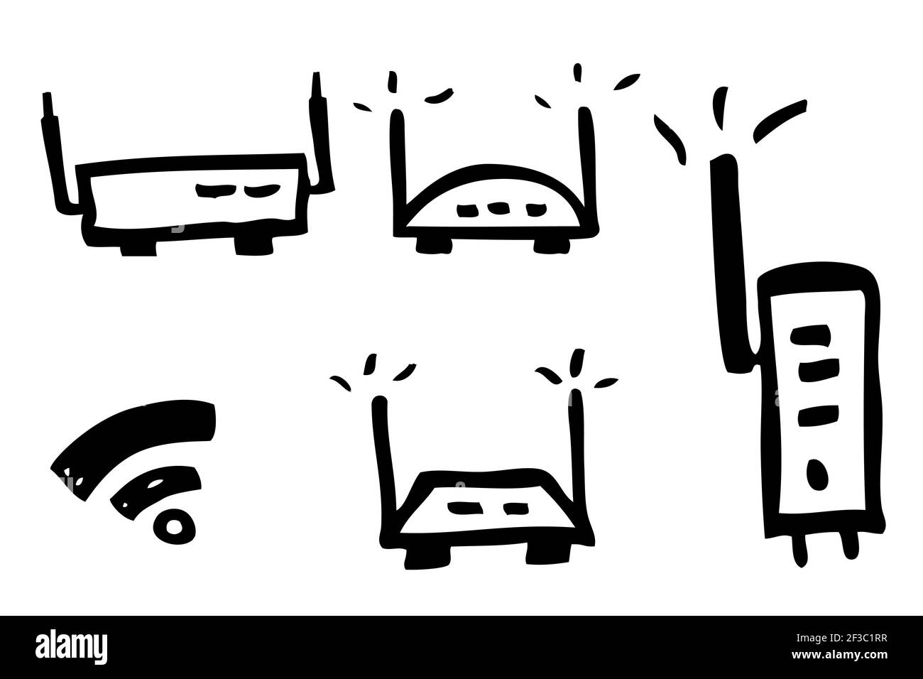 Broadband modem vector vectors hi-res stock photography and images - Alamy