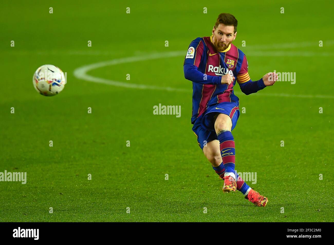 Lionel Messi of FC Barcelona during the La Liga match between FC ...