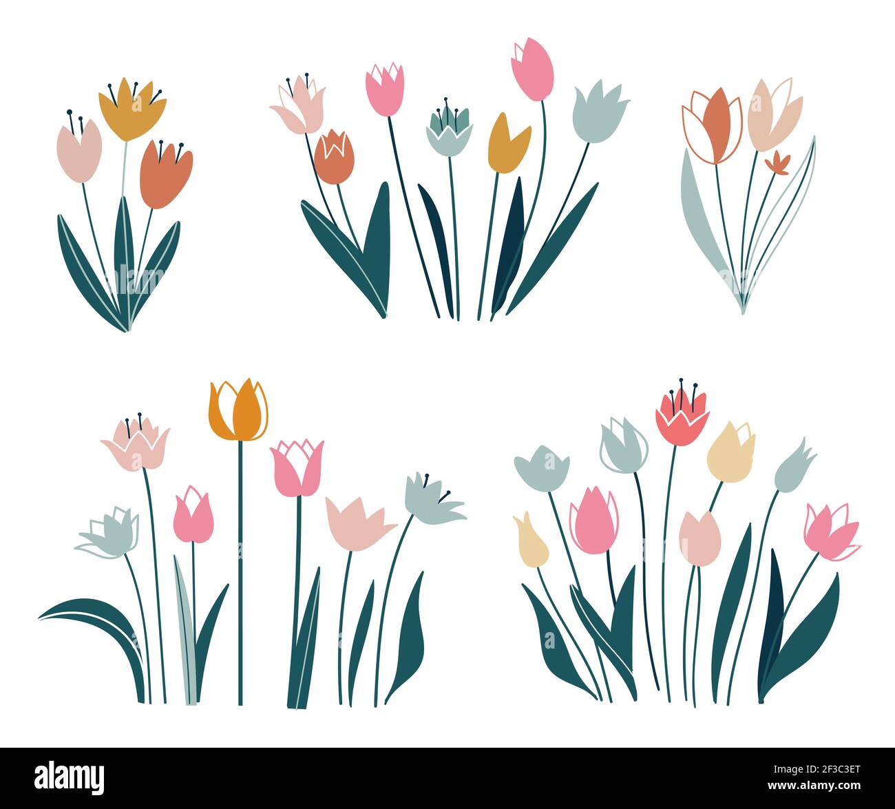 Easter Tulips Clip Art