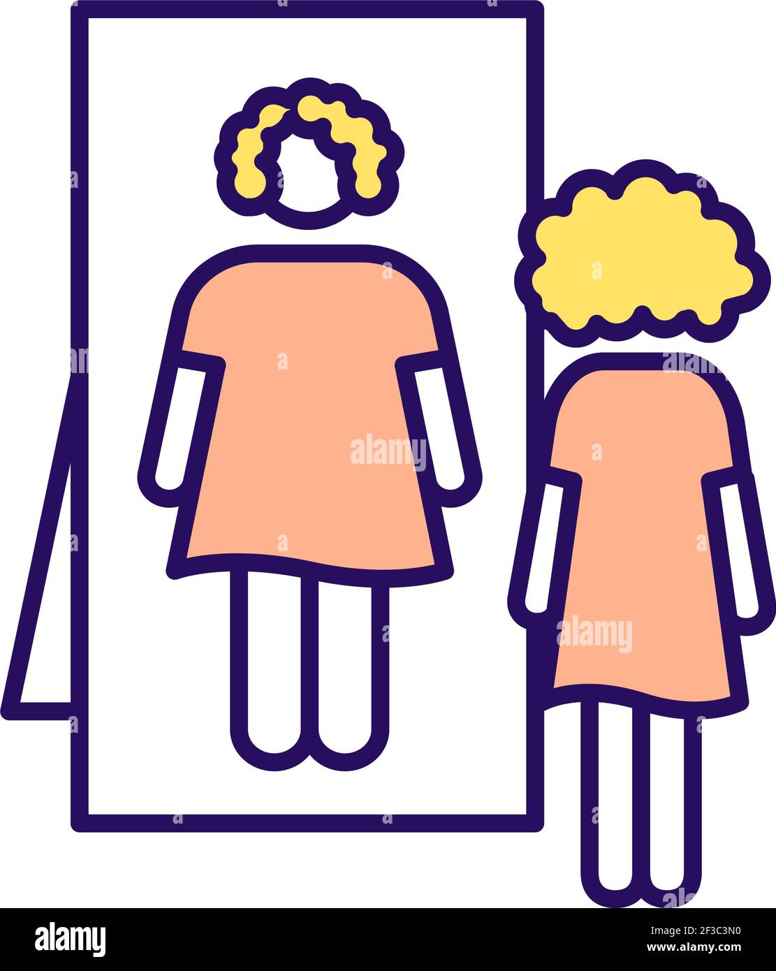 Eating disorder RGB color icon Stock Vector Image & Art - Alamy