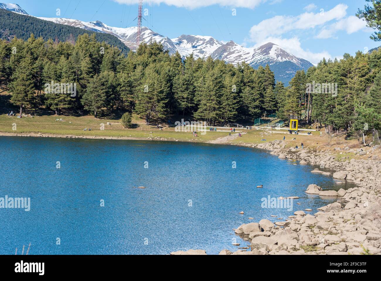 Escaldes Engodany, Andorra : 13 Marcht 2021 : Tourists enjoying the ...