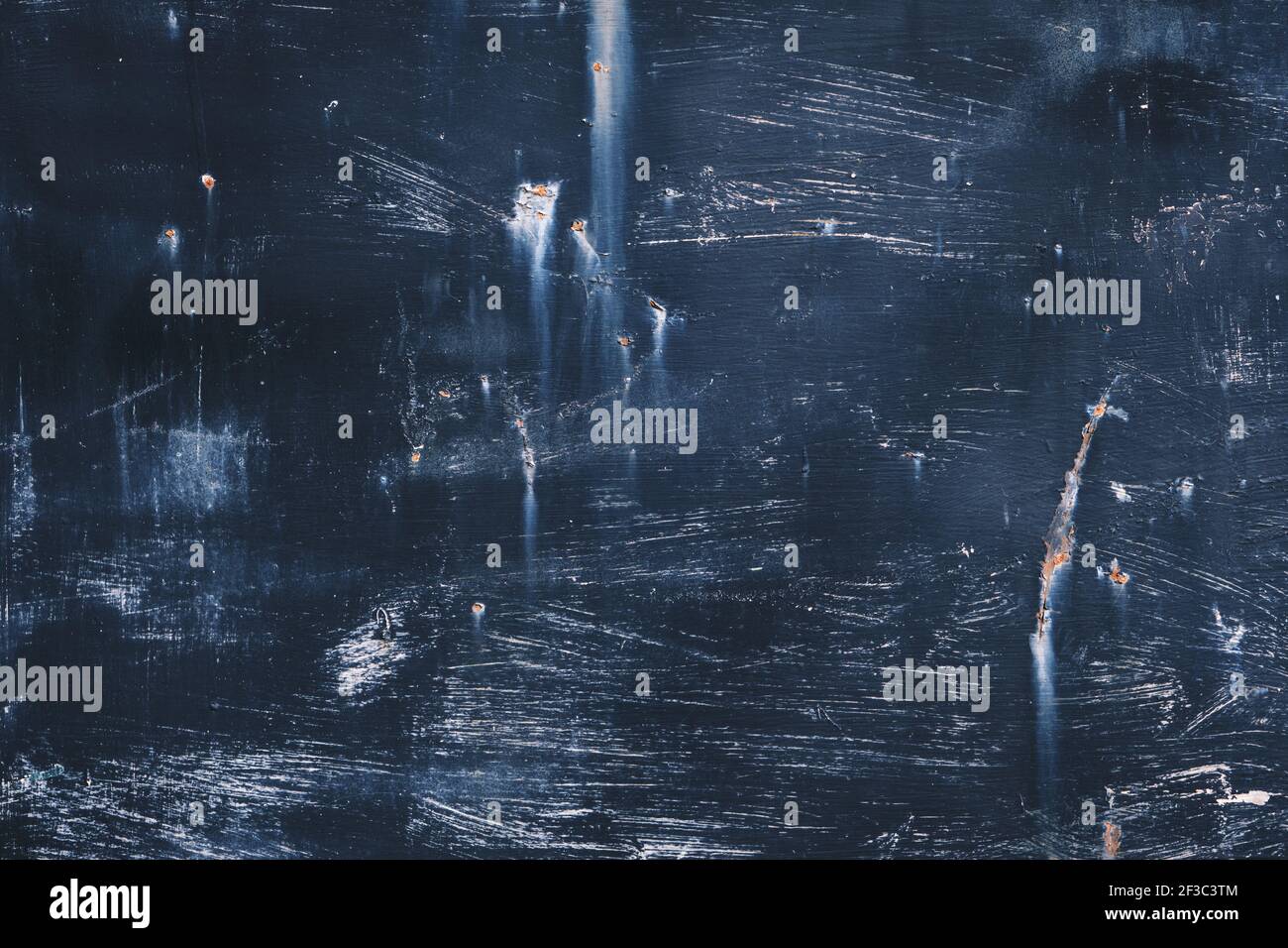 Old worn blue painted metal sheet grunge background or texture Stock ...