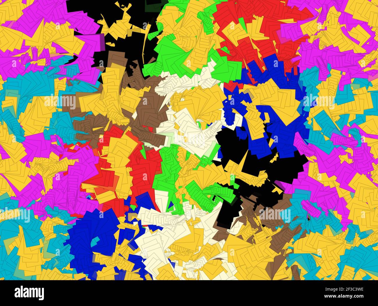 Illustration of All Things Yellow Stock Photo - Alamy