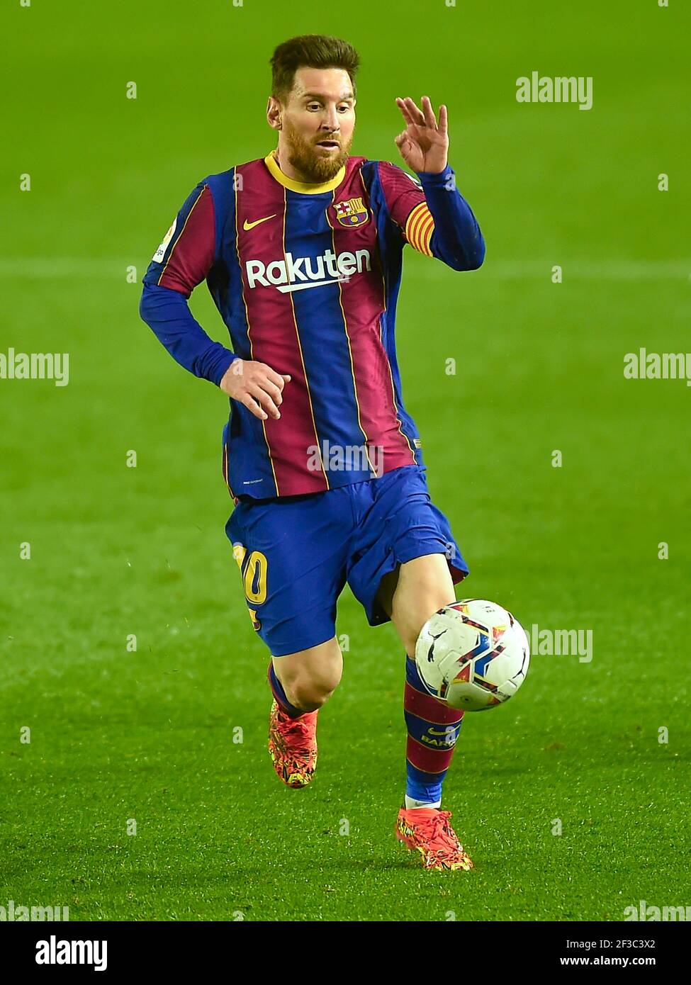Lionel Messi of FC Barcelona during the La Liga match between FC ...