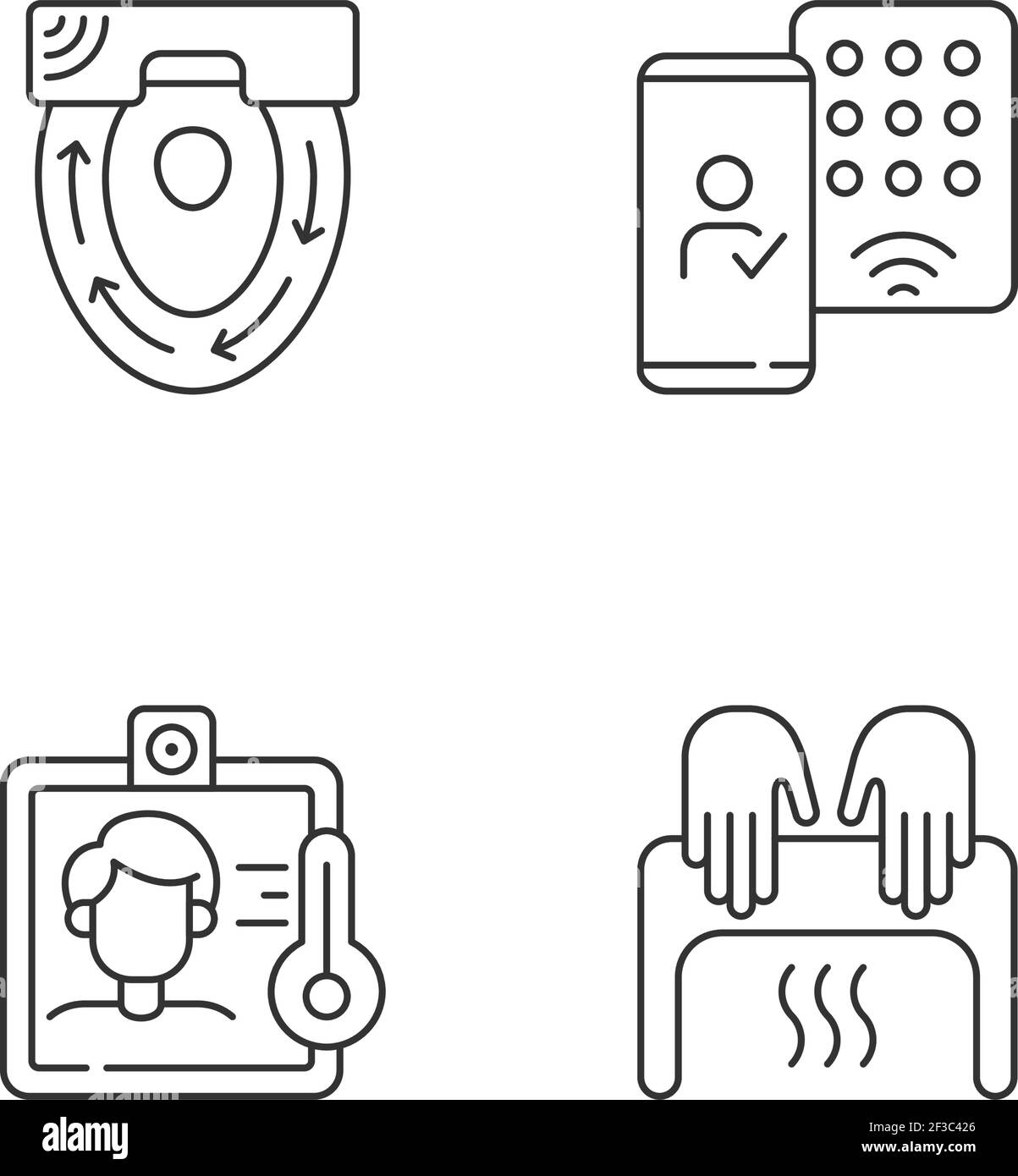 Touch sensor icon set Cut Out Stock Images & Pictures - Alamy