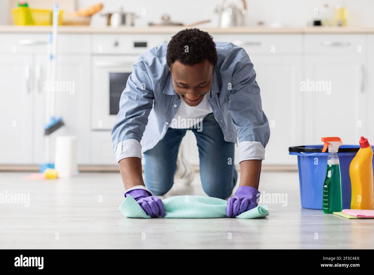 Black american working with equipment hi-res stock photography and ...
