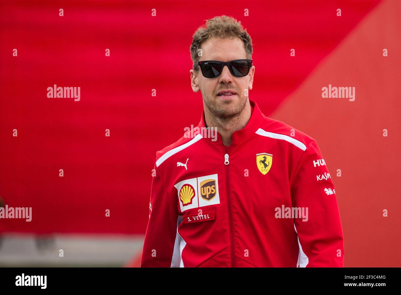 VETTEL Sebastian (ger), Scuderia Ferrari SF71H, portrait during 2018 ...