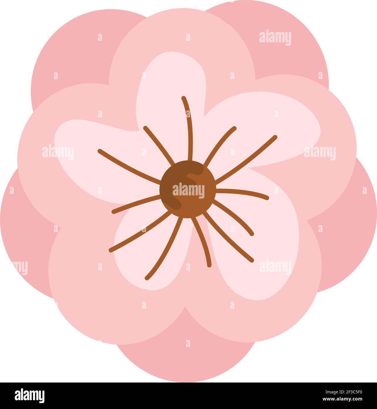 flower pink color Stock Vector Image & Art - Alamy