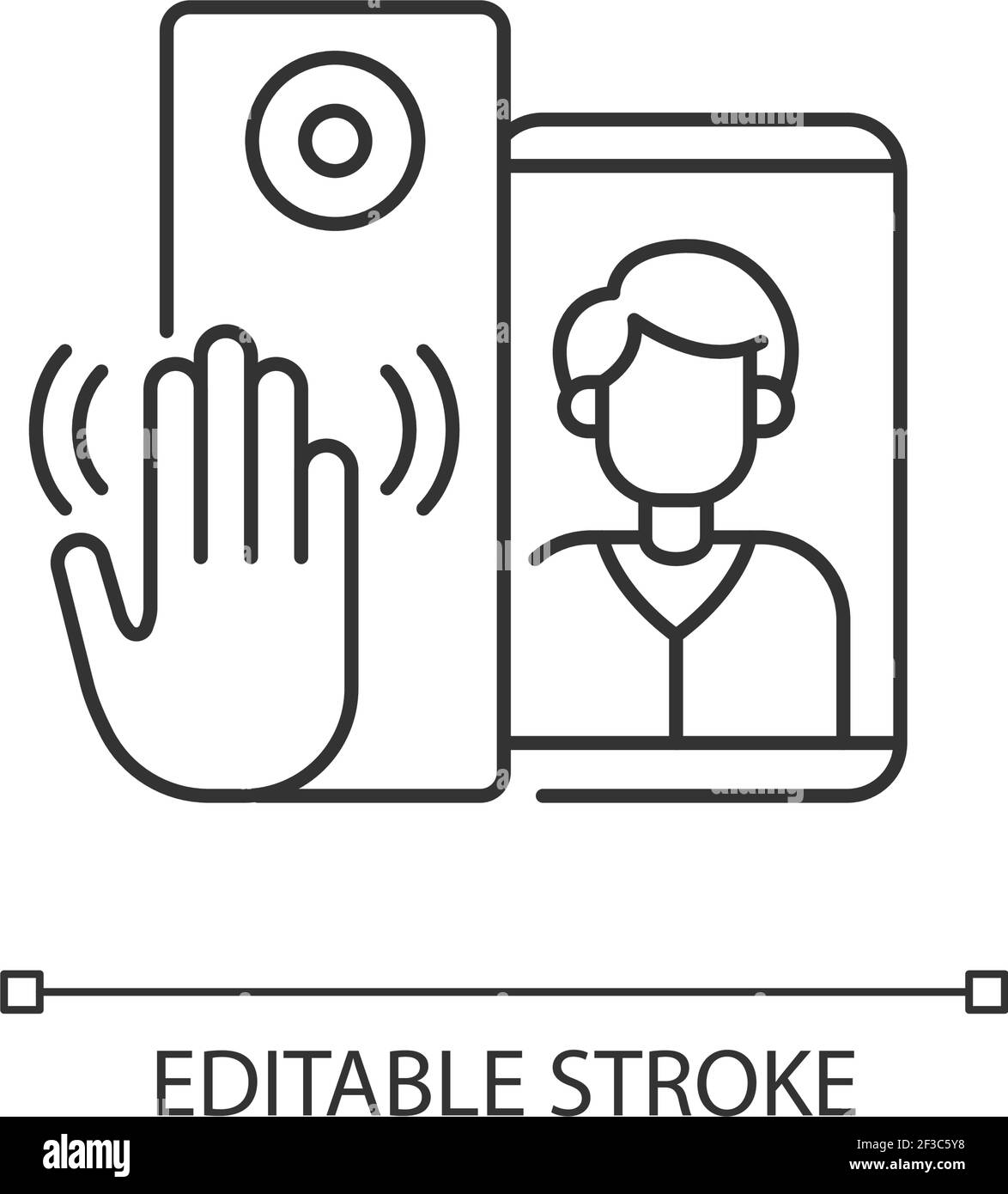 Video intercoms linear icon Stock Vector Image & Art - Alamy