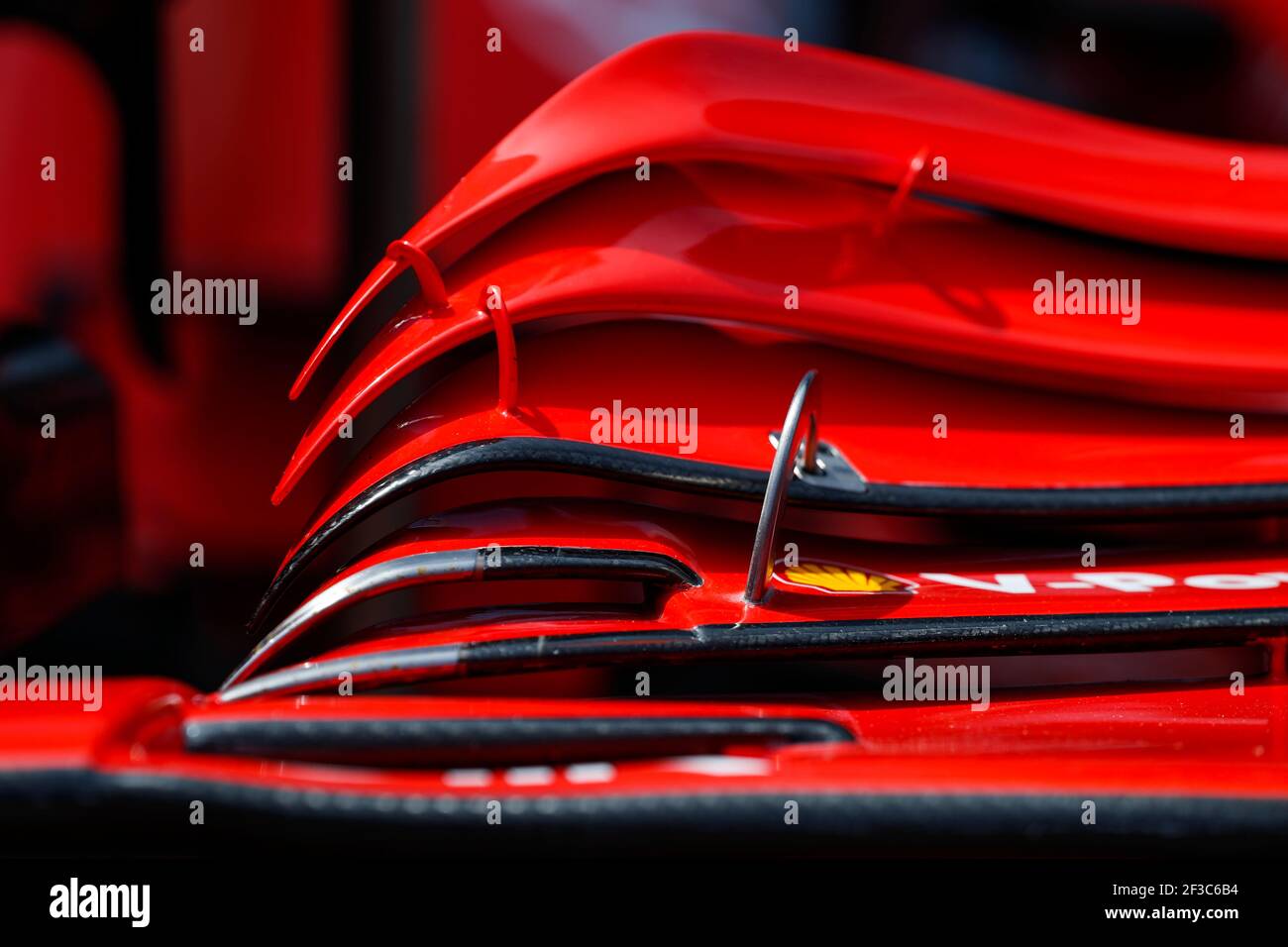 Scuderia Ferrari SF71H, front wing details during the 2018 Formula One ...