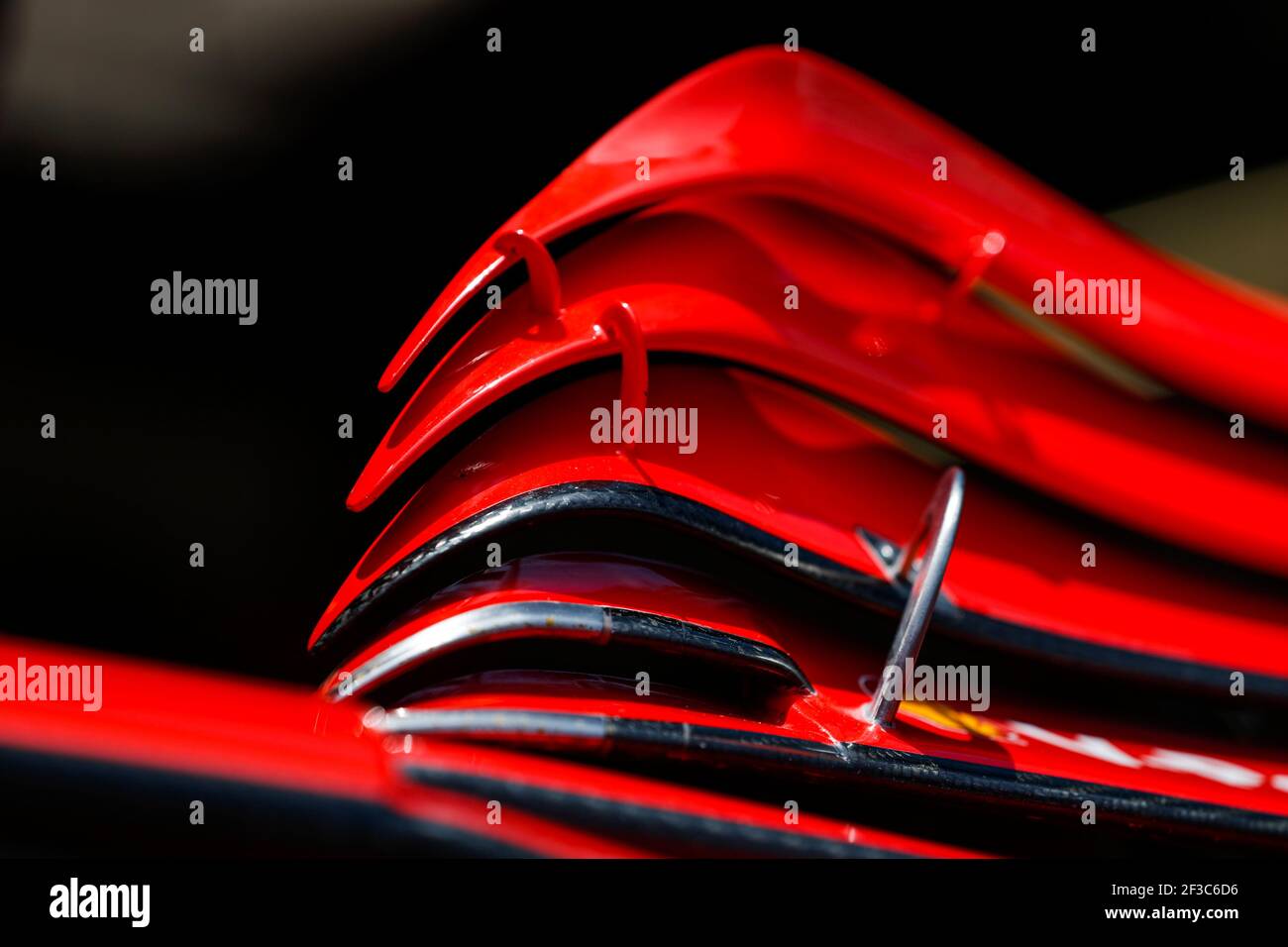 Scuderia Ferrari SF71H, front wing details during the 2018 Formula One ...