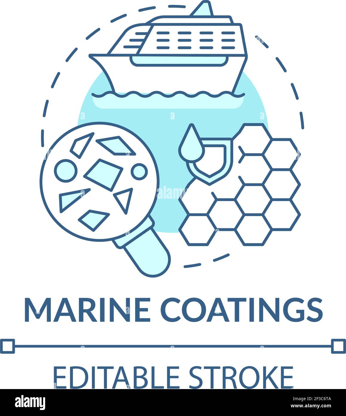 Marine coatings concept icon Stock Vector Image & Art - Alamy