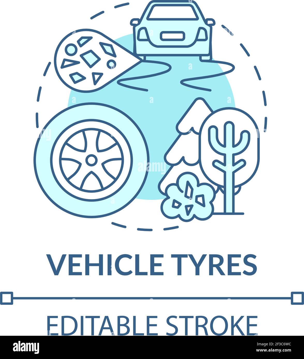 Vehicle tyres concept icon Stock Vector Image & Art - Alamy