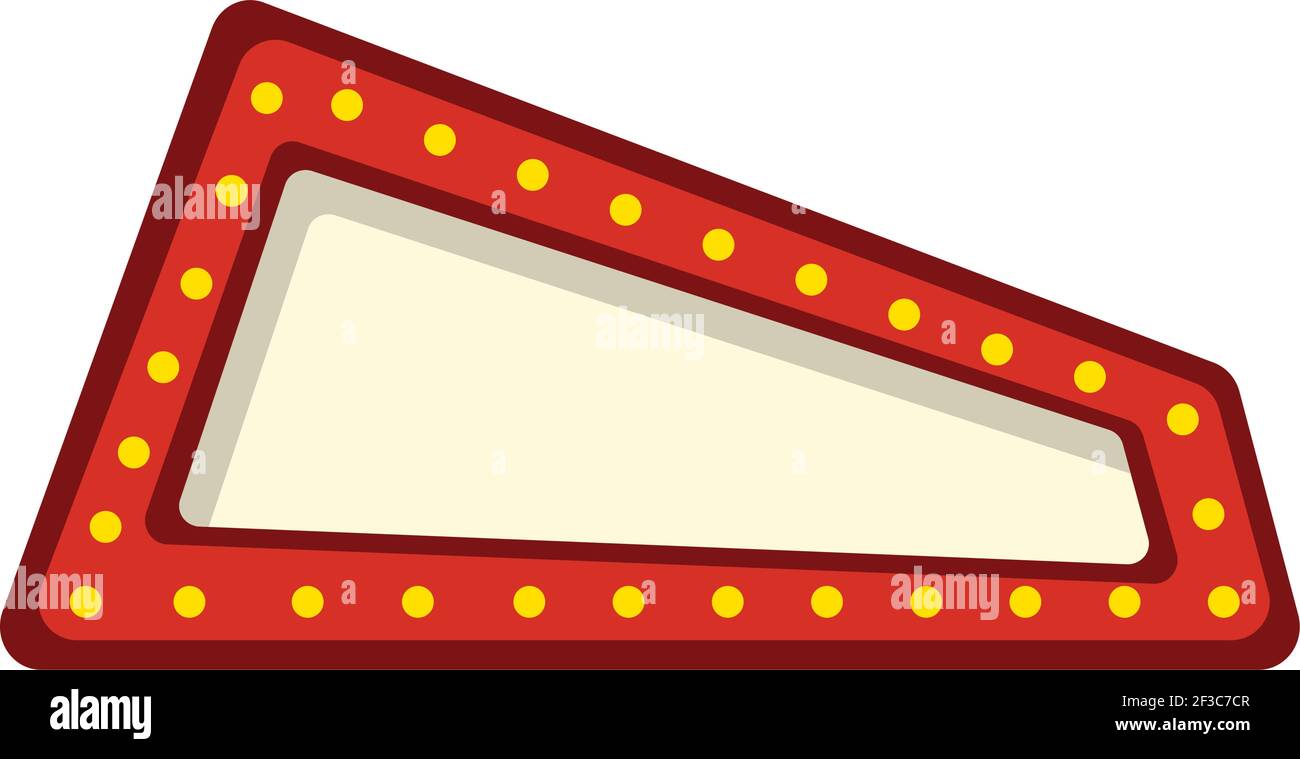 triangle bulb sign Stock Vector Image & Art - Alamy