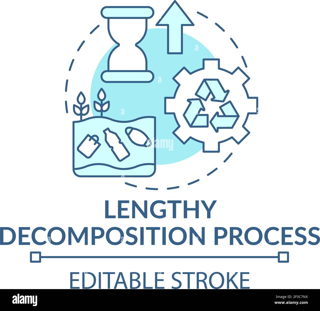 Lengthy decomposition process concept icon Stock Vector Image & Art - Alamy