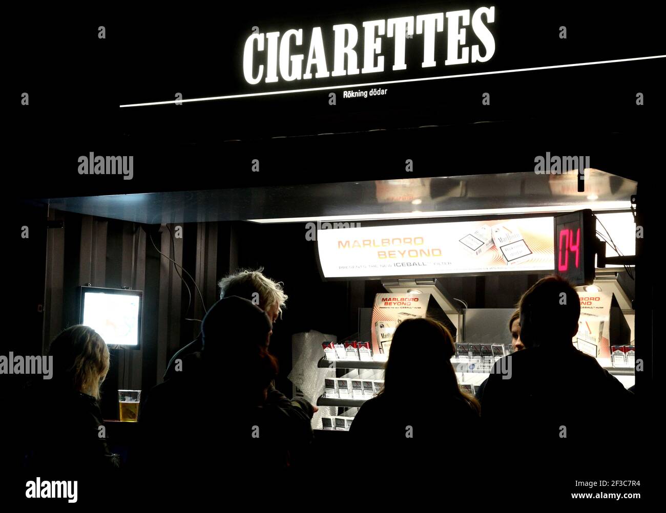Cigarettes sales cigarette tobacco shop hi-res stock photography and ...