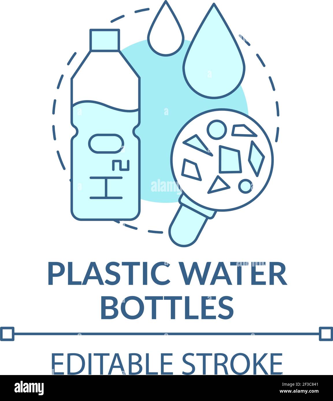 Plastic bottles trash sea Stock Vector Images - Alamy