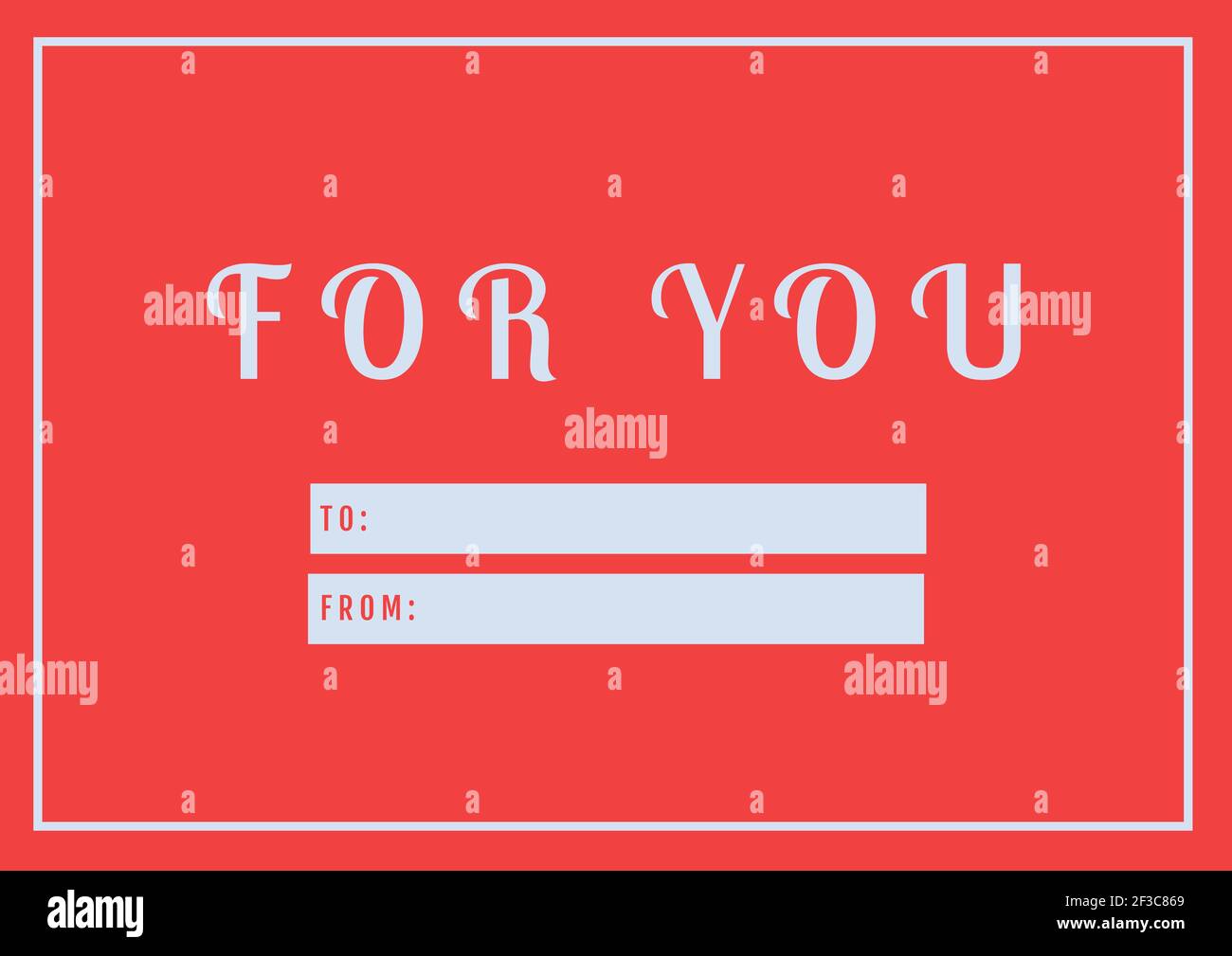 Digitally generated image of for you text against red background Stock ...