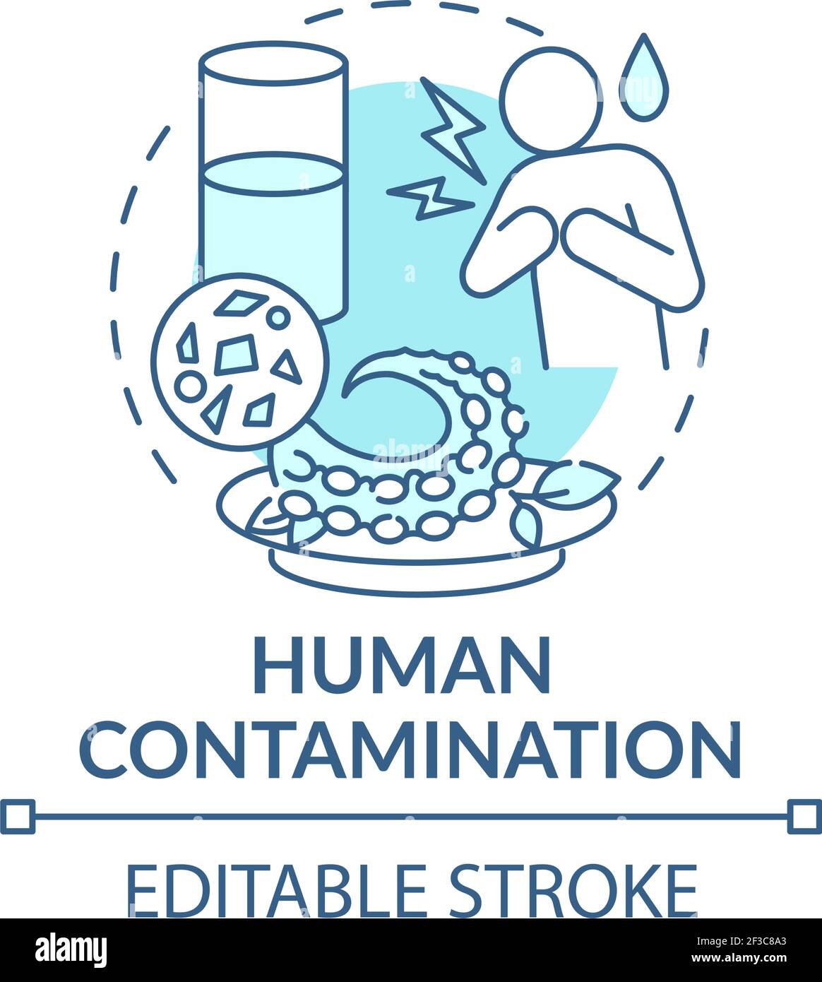 Human contamination concept icon Stock Vector Image & Art - Alamy