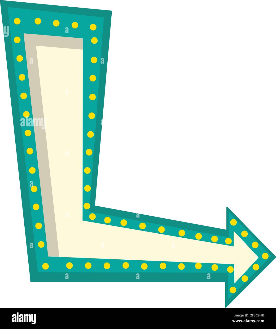 arrow bulb sign Stock Vector Image & Art - Alamy