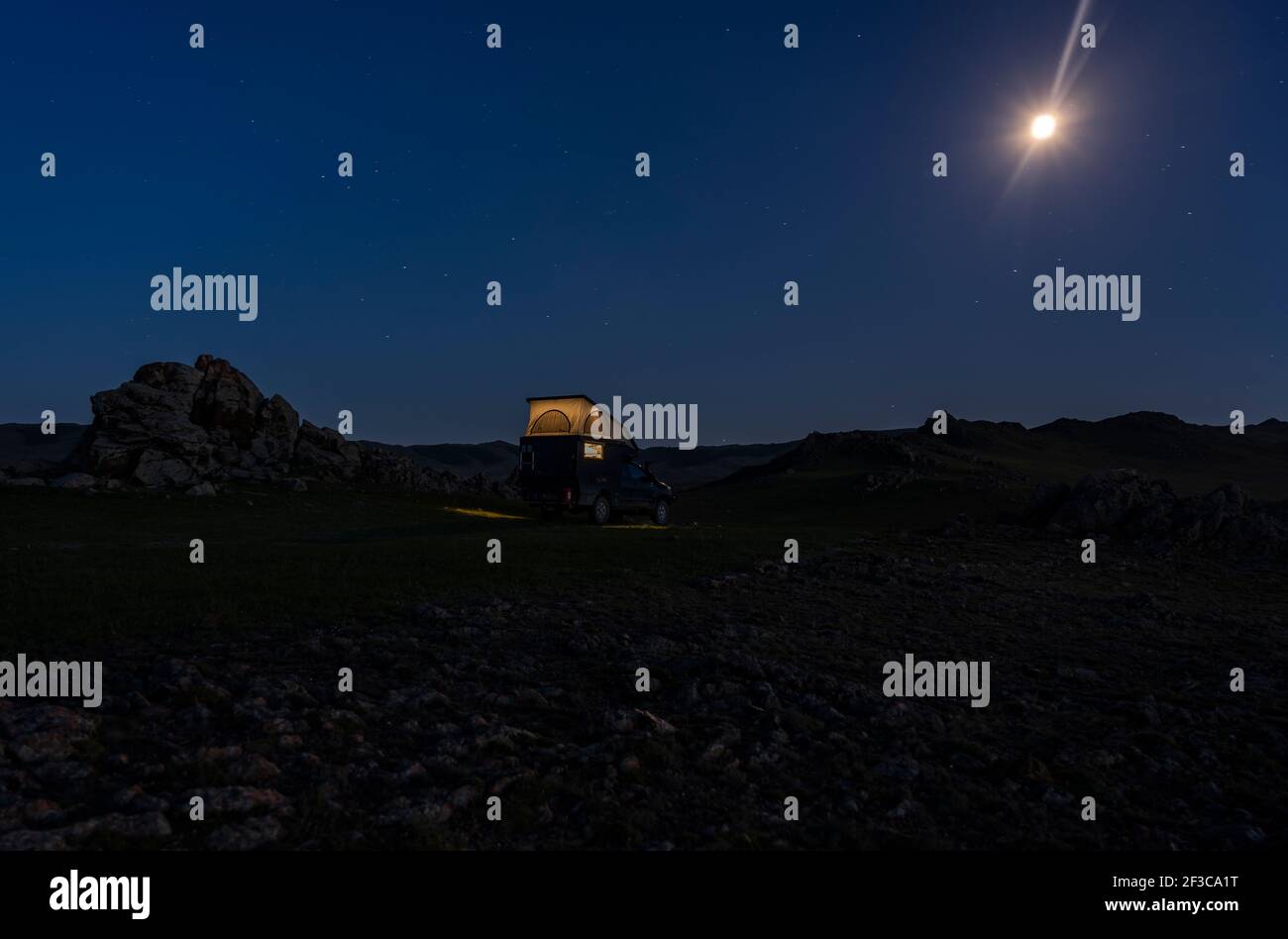 Camping in the steppe hi-res stock photography and images - Alamy