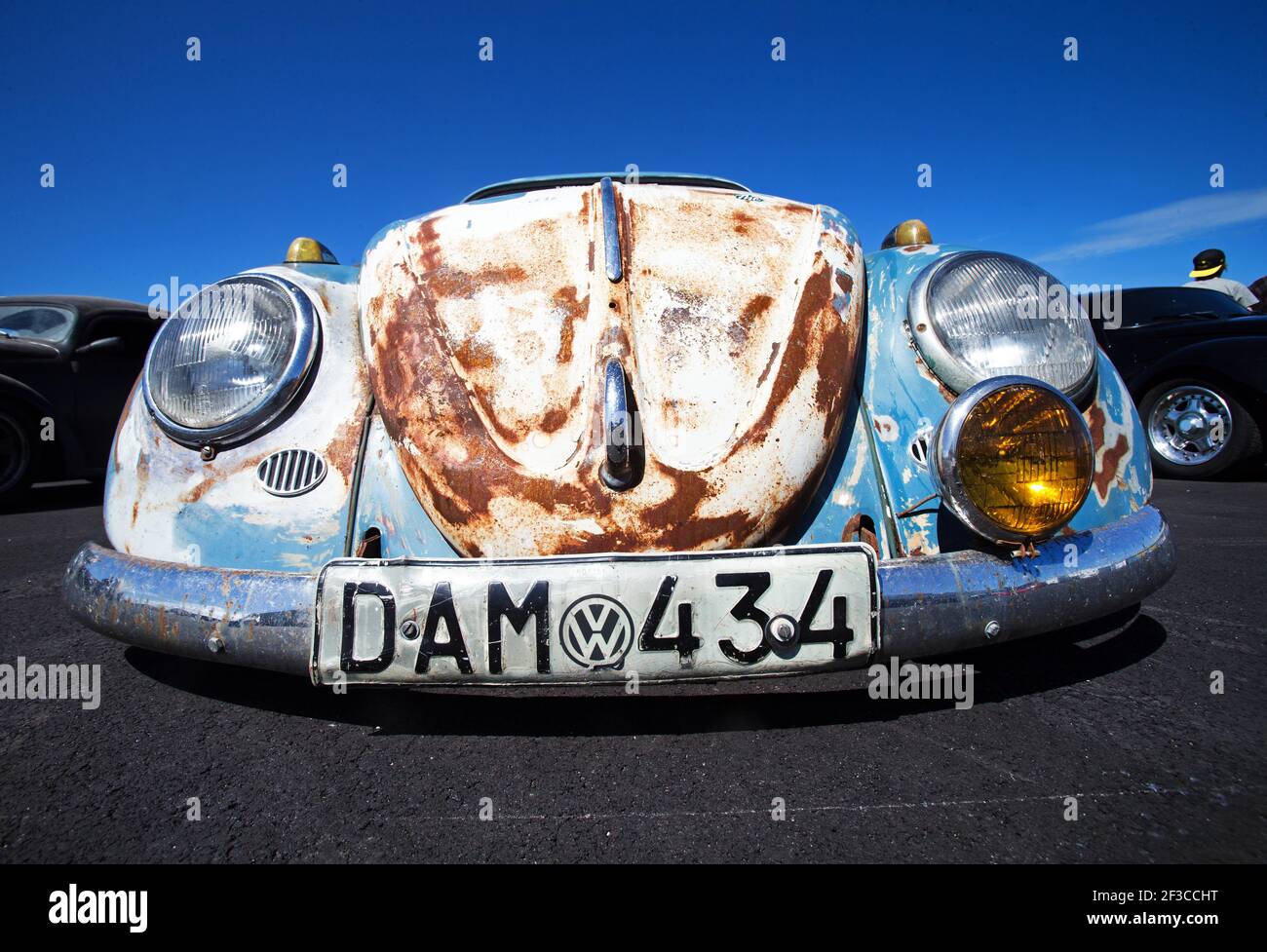 Volkswagen meeting Bug Run at Mantorp park Stock Photo - Alamy