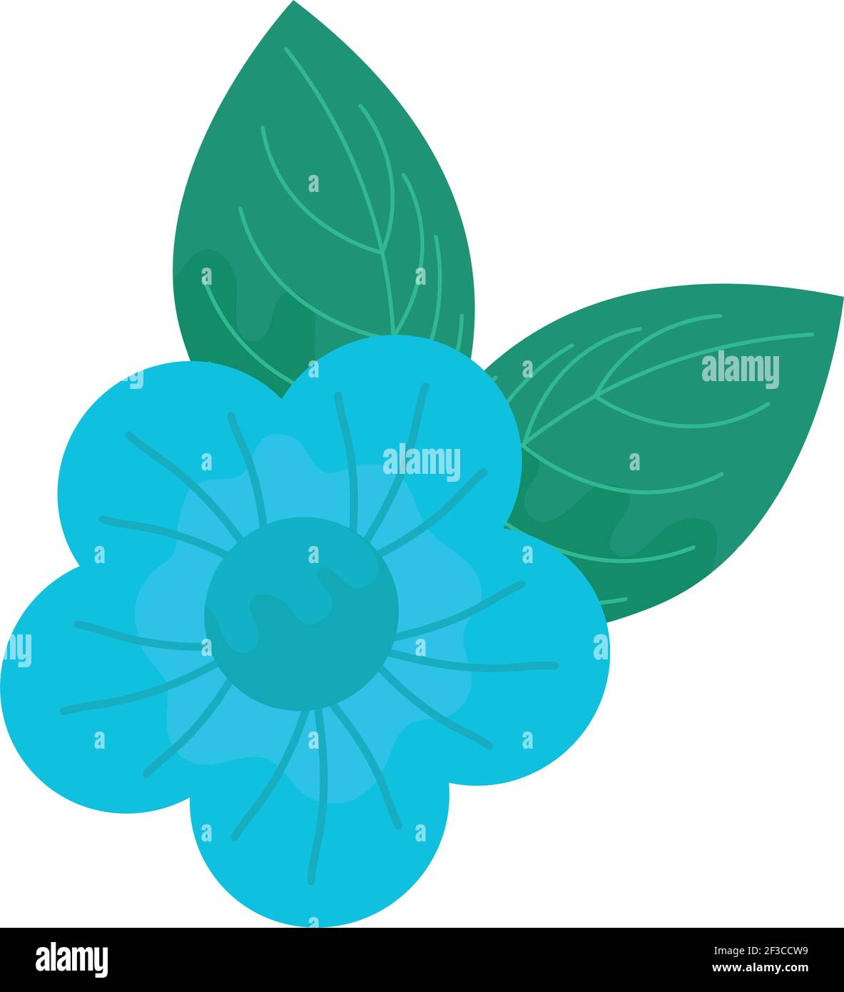 blue flower icon Stock Vector Image & Art - Alamy